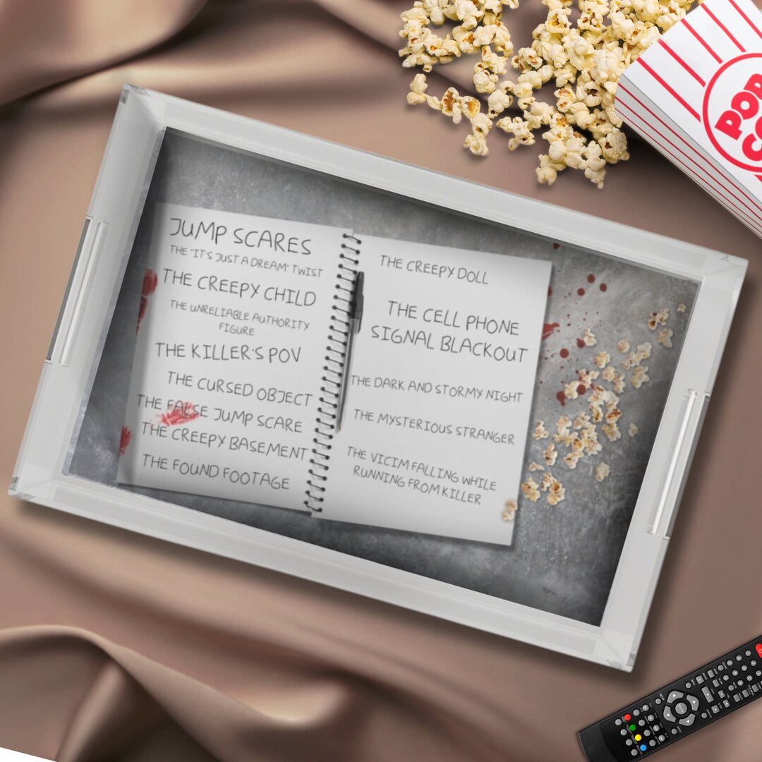Horror Movie Tropes Acrylic Tray Horror Home Decor Display Tray Horror ...