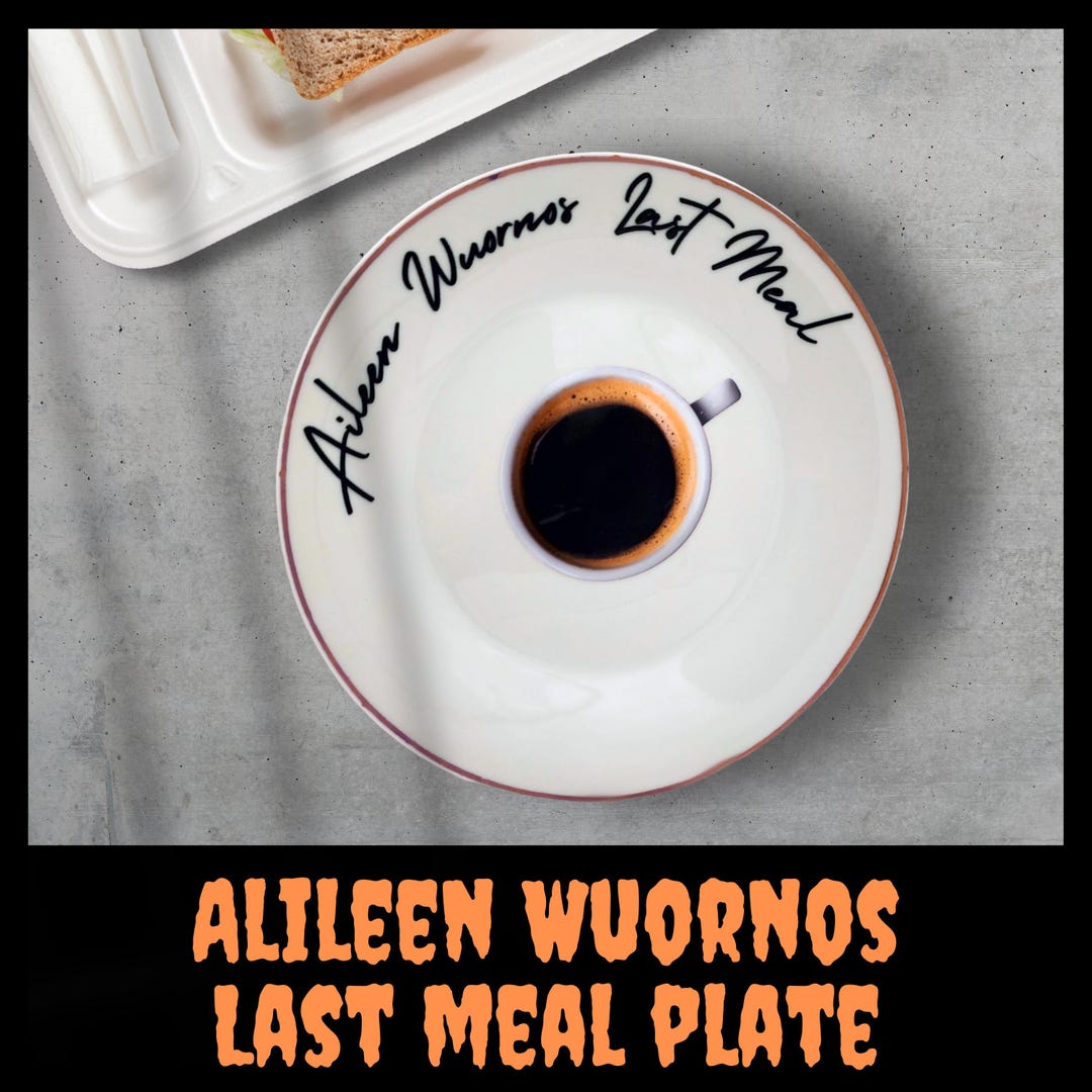 Aileen Wuornos Last Meal Plate | True Crime Dinnerware | Horror Foodie ...