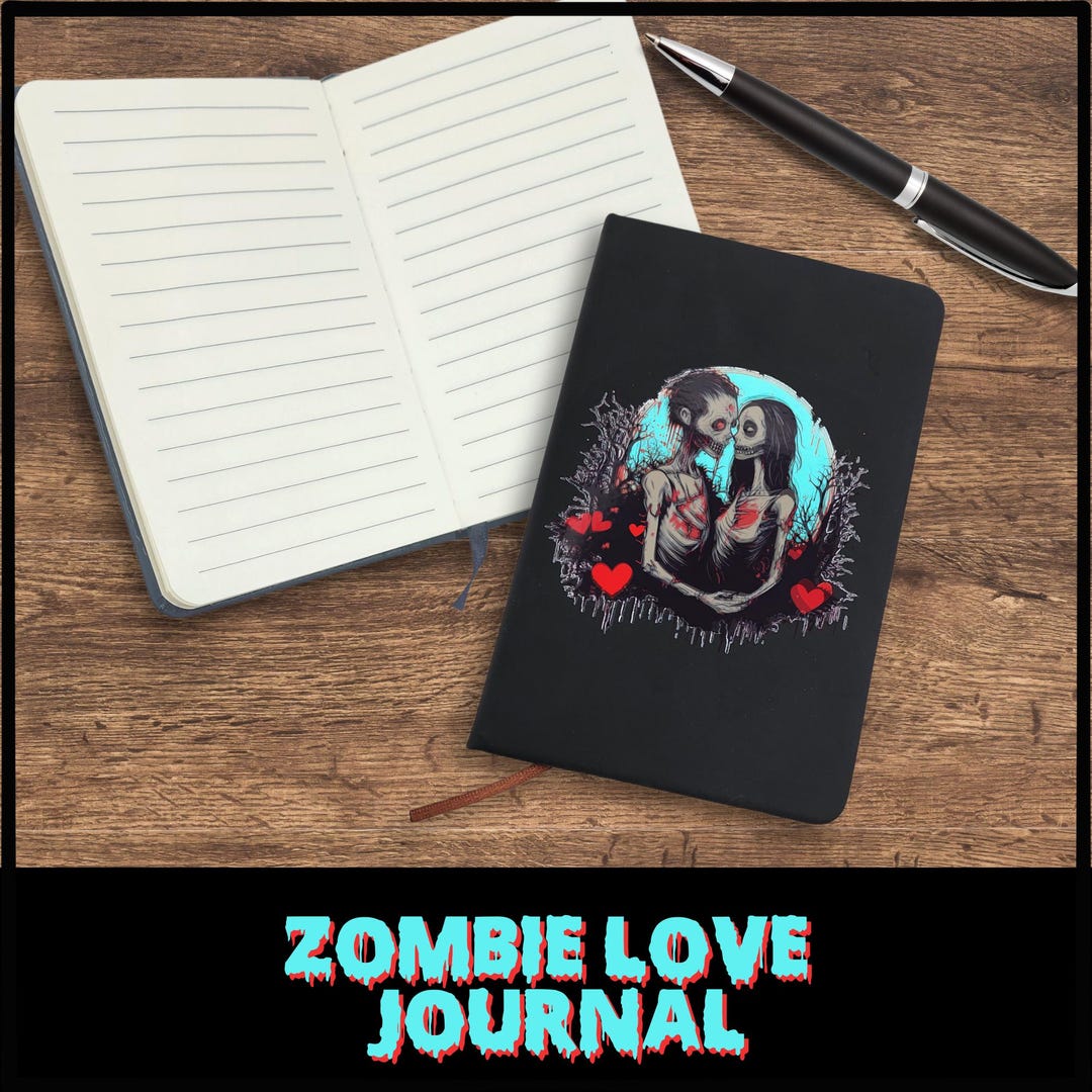 Zombie Love Journal Horror Movie Log Book Horror Fan Gift Gothic Diary ...
