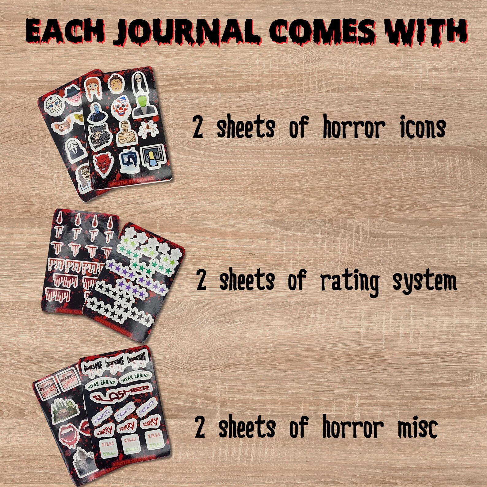 Horror Movie Journal Horror Movie Log Book Horror Fan Gift Horror Movie ...