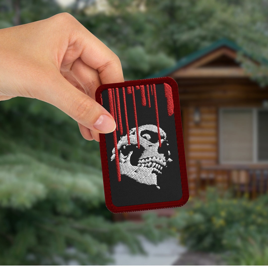 Bloody Skull Embroidered Patches Horror Movie Iron on Patch Horror ...