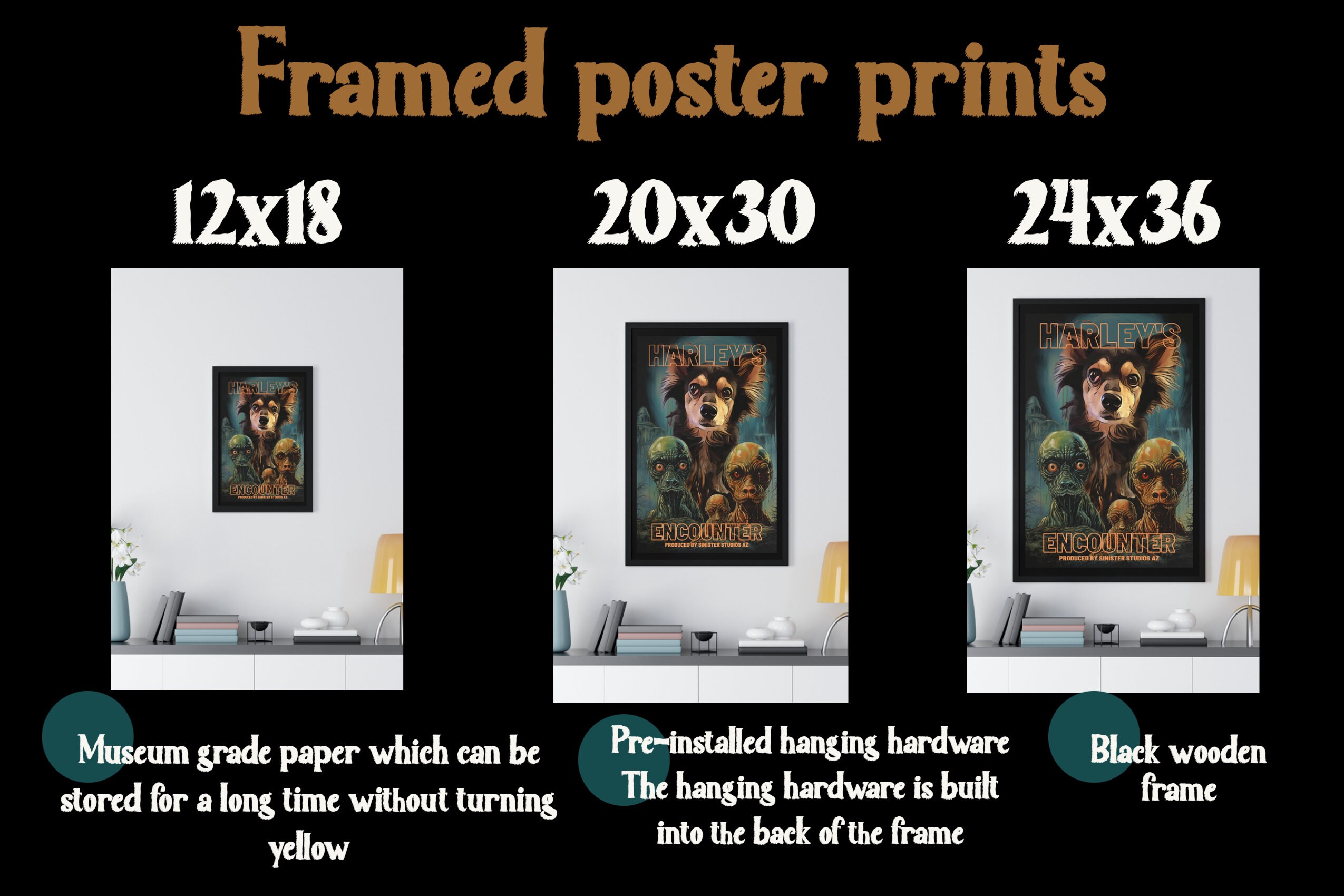 Alien Encounter Custom Pet Movie Poster Personalized Pet - Etsy