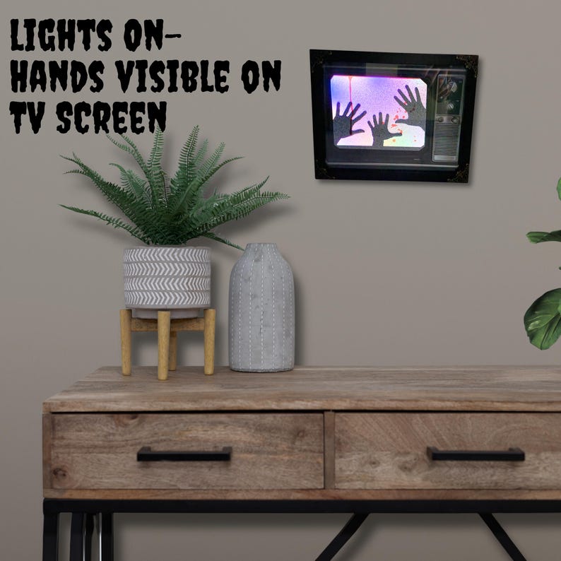 Bad Signal Light up Haunted Frame Light up Horror Decor Halloween Decor ...
