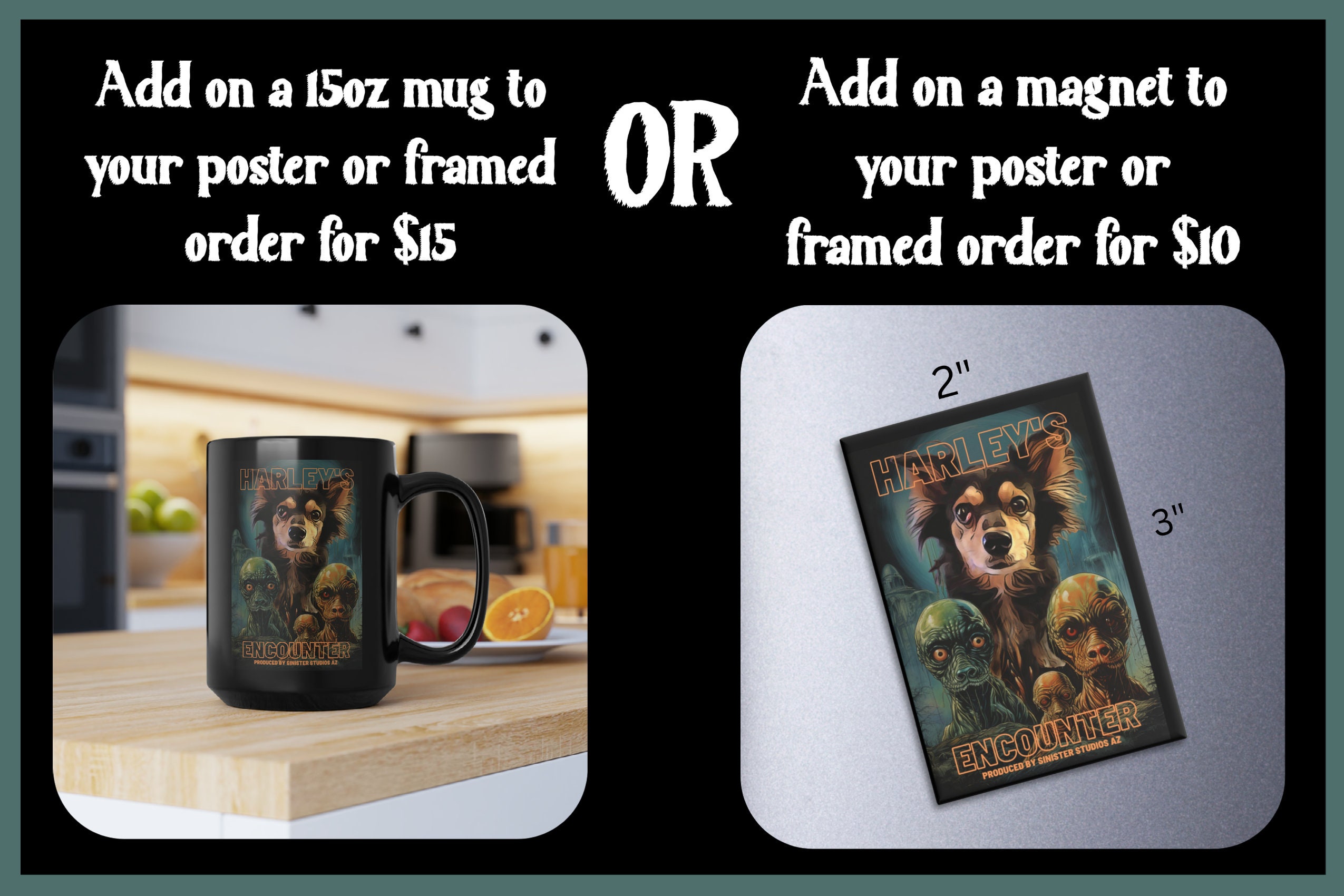 Alien Encounter Custom Pet Movie Poster Personalized Pet - Etsy