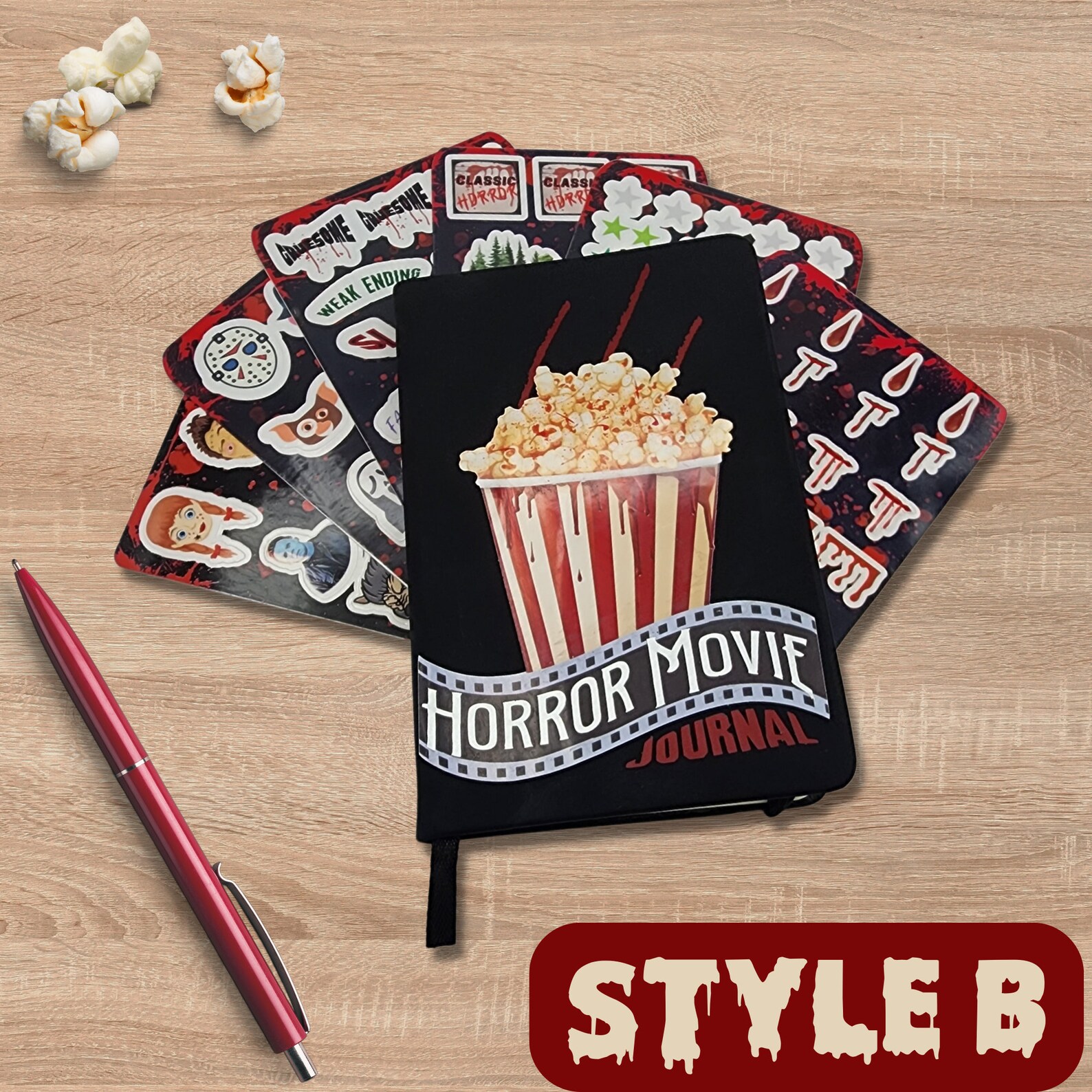 Horror Movie Journal Horror Movie Log Book Horror Fan Gift Horror Movie ...