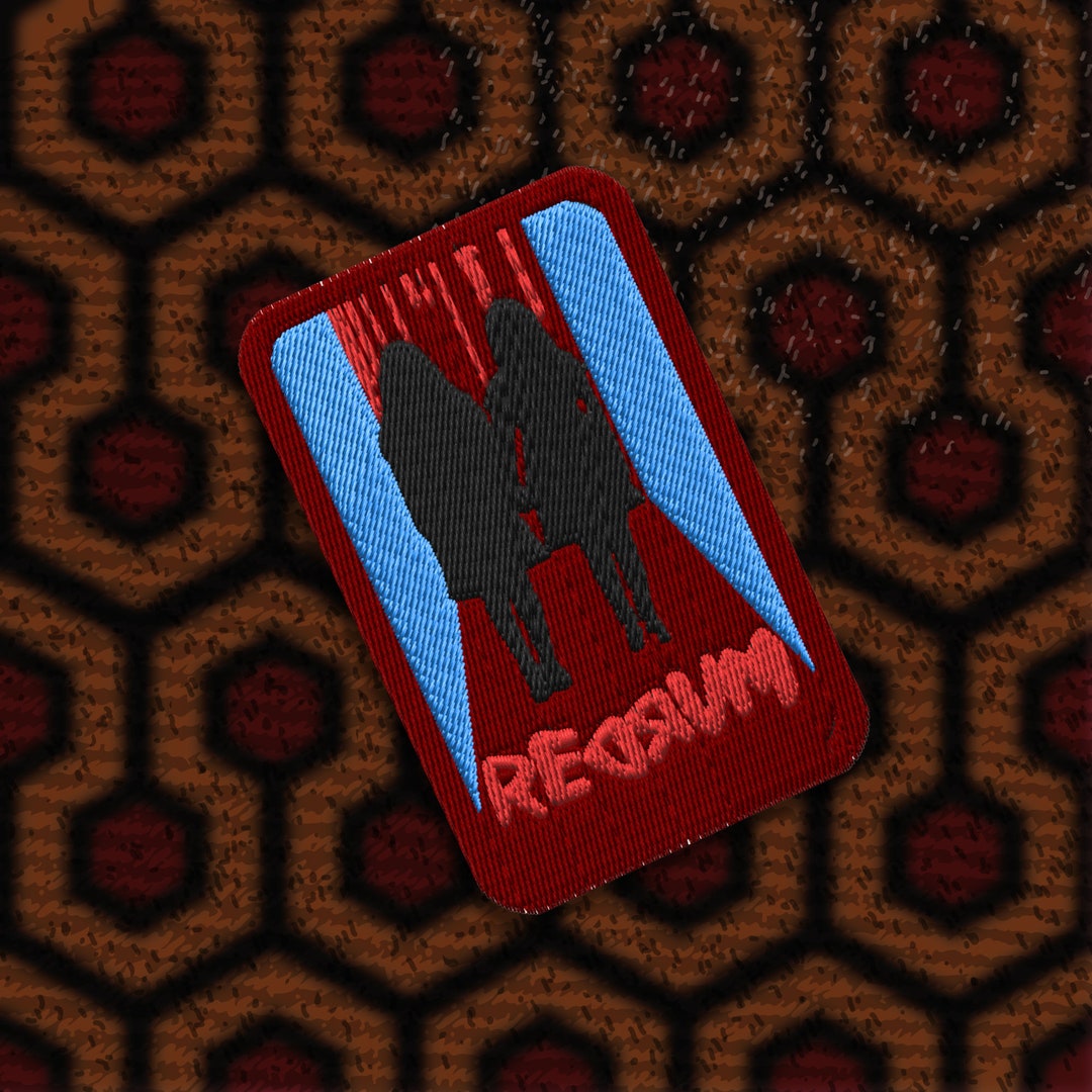 Redrum Embroidered Patches Creepy Twins Iron on Patch Horror Patch ...