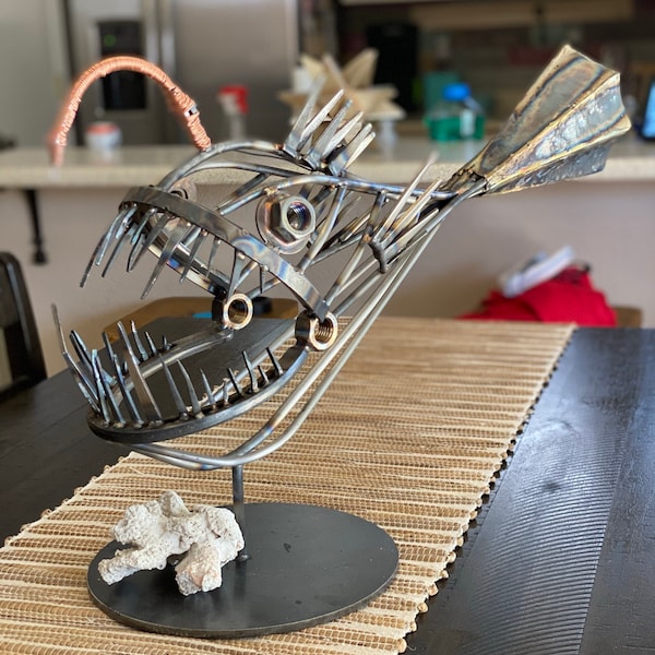 Angler Fish Sculpture - Etsy