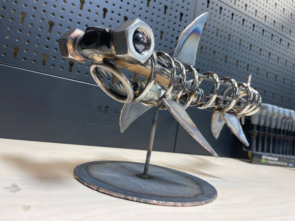 Metal Hammerhead Shark - Etsy