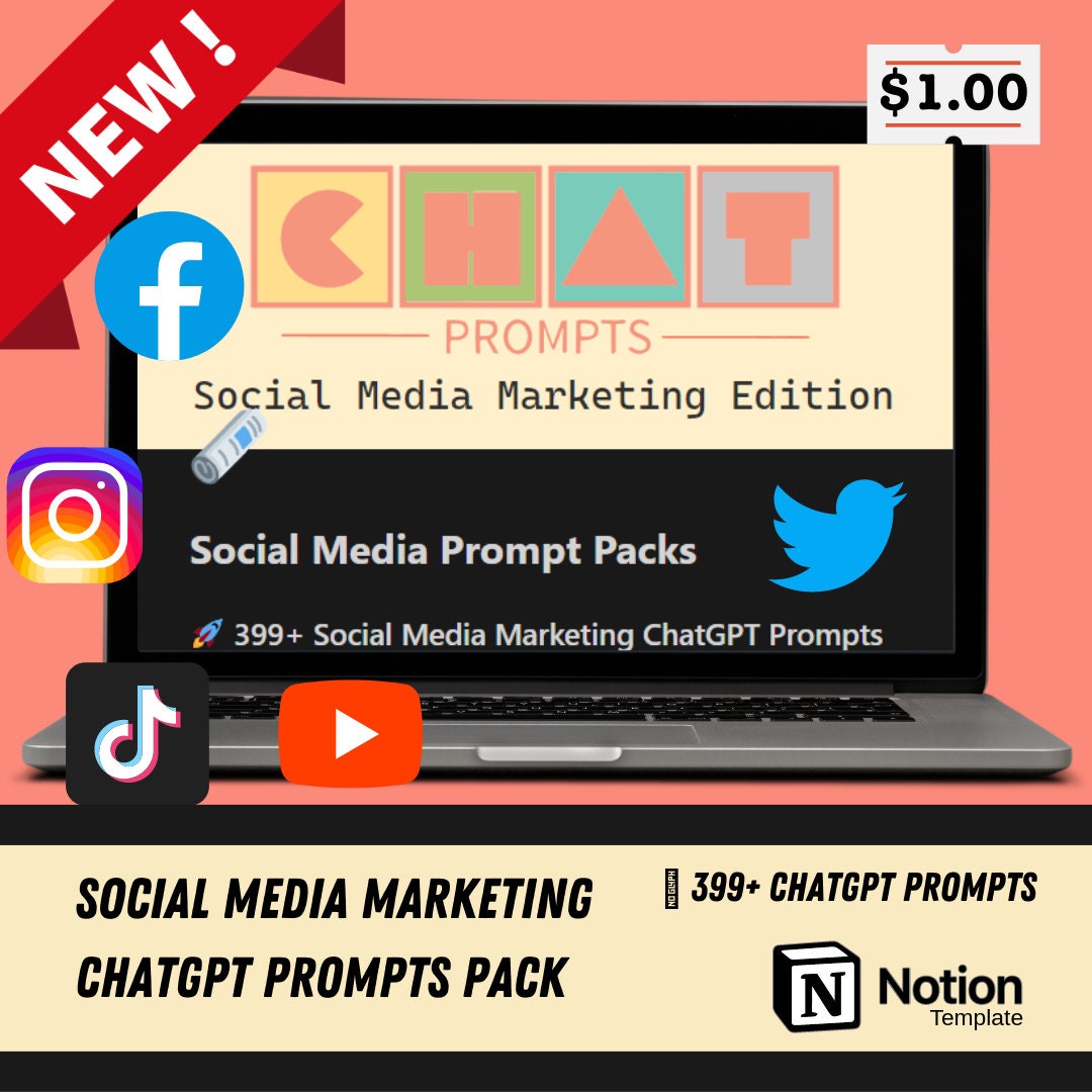 399 Social Media Marketing Chatgpt Prompts Copy & Paste Well Written - Etsy