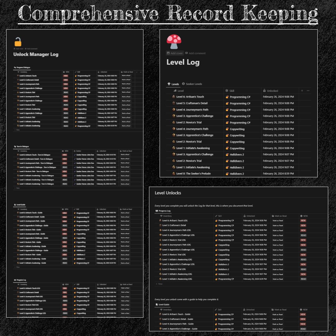Ultimate Notion Gamified Skill Mastery & Life Tracker | 100-hour ...