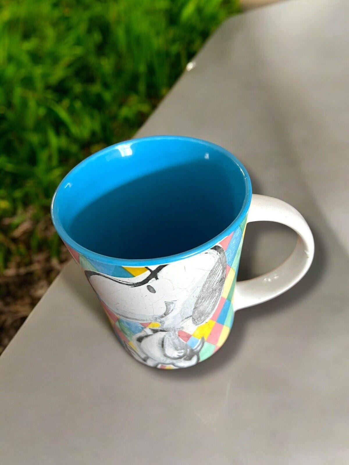 Peanuts Snoopy Sketch Collection Coffee Tea Mug Cup Gibson 4 1/2 Tall ...