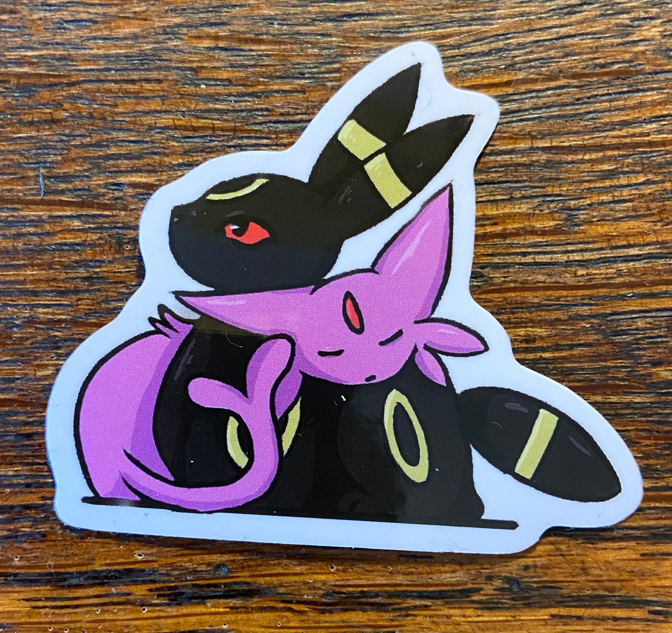 Umbreon and Espeon Sleeping Sticker - Etsy