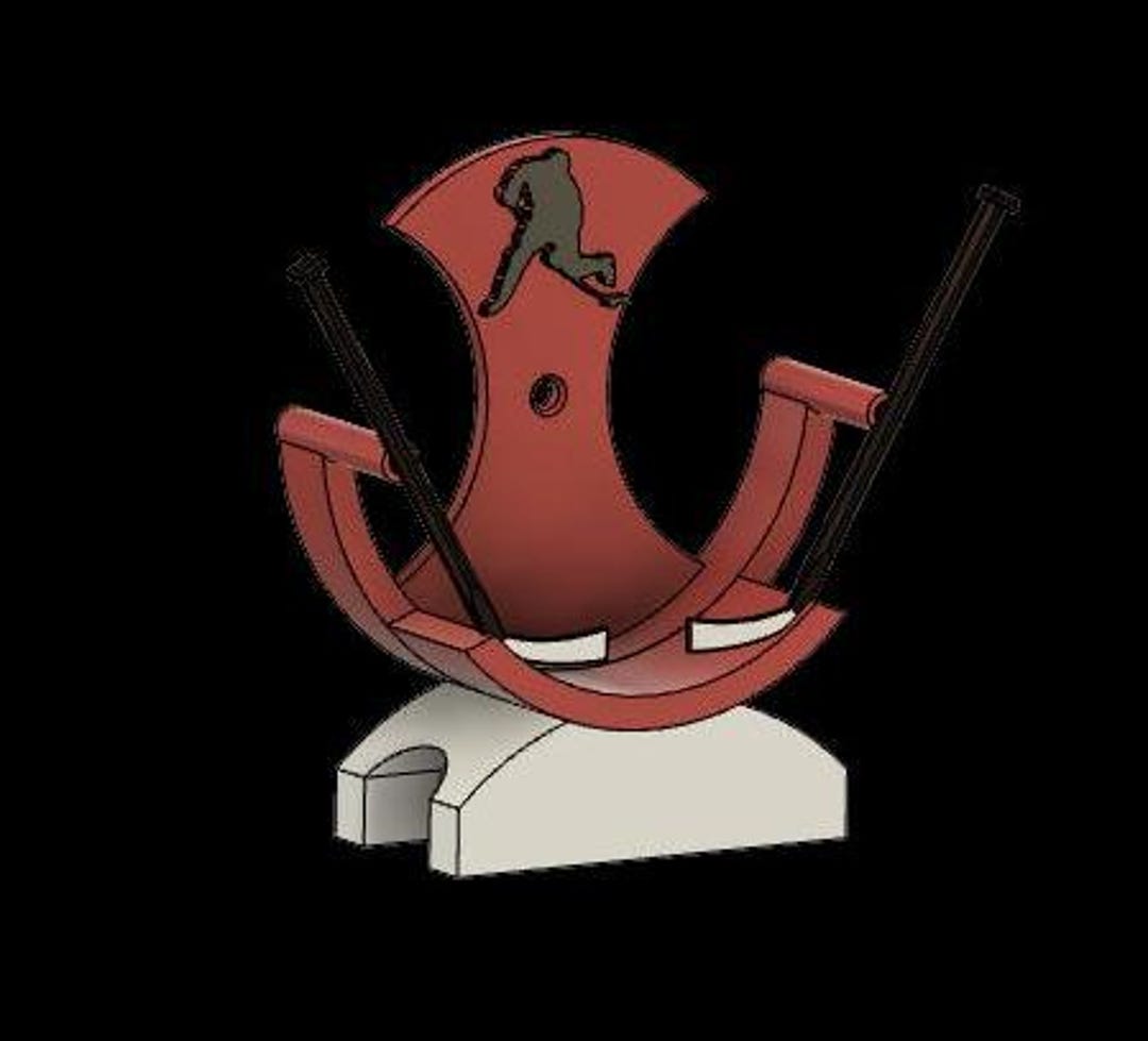 3D Printed Hockey Puck Stand STL File: Sports Trophy Display (digital ...