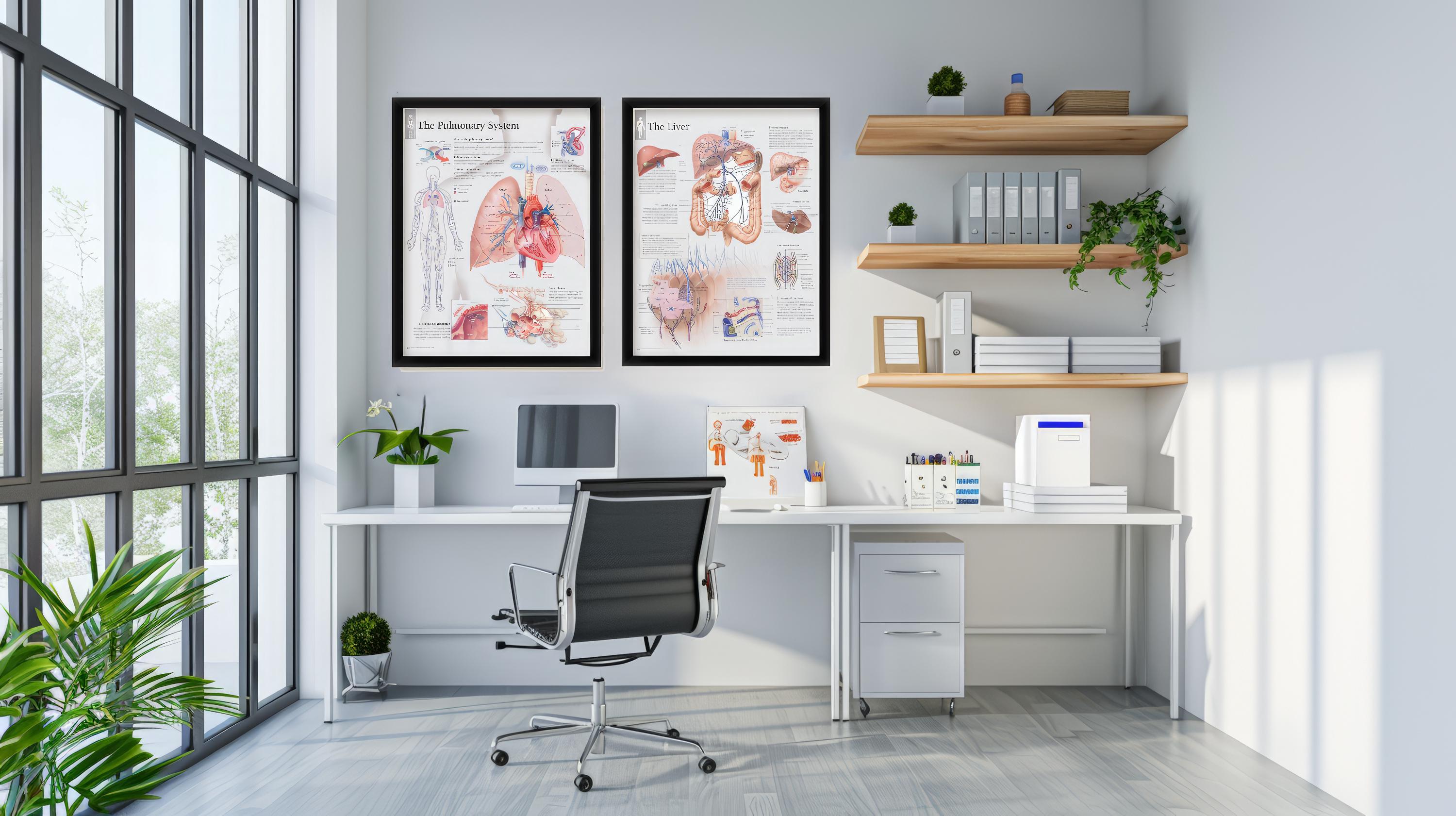 Professional Zoom Virtual Backgrounds Backdrop Doctors Bookcase Home ...