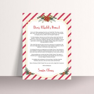 EDITABLE Letter From Santa | Printable | Santa's Official Document ...