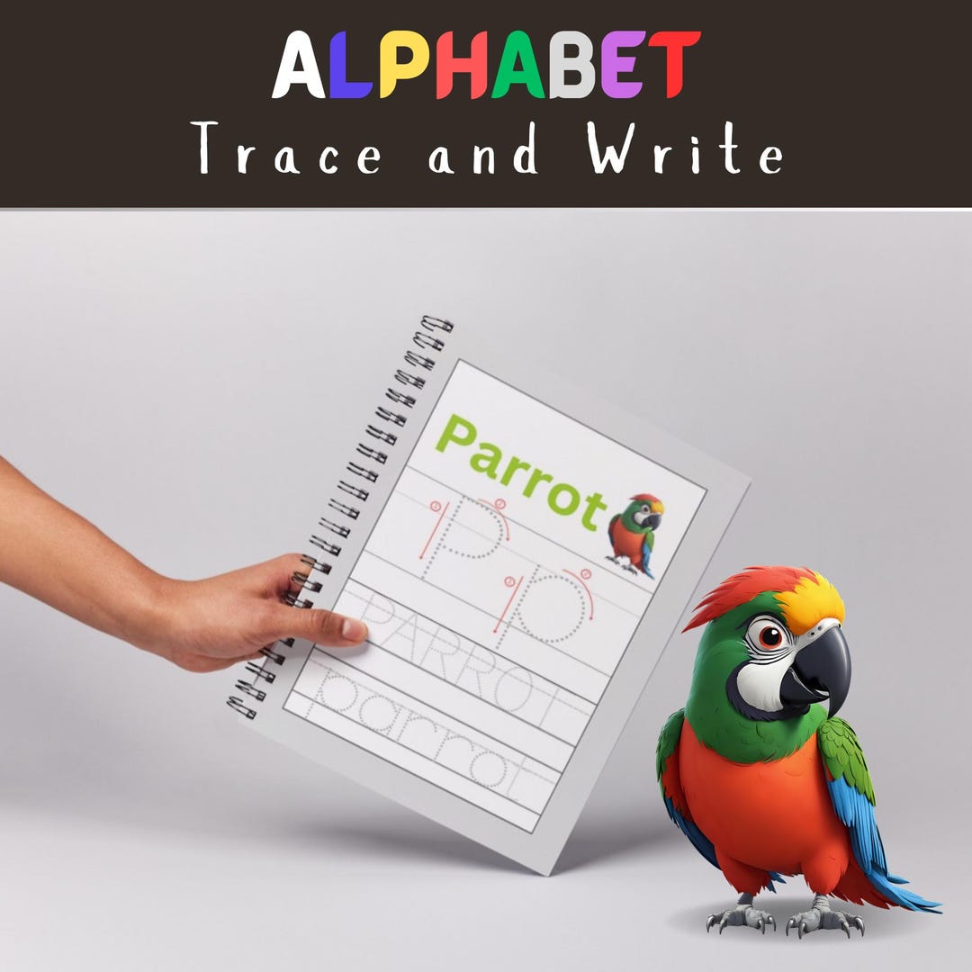 Alphabet Numbers Tracing Page, Handwriting Chart, Letter Tracing ...