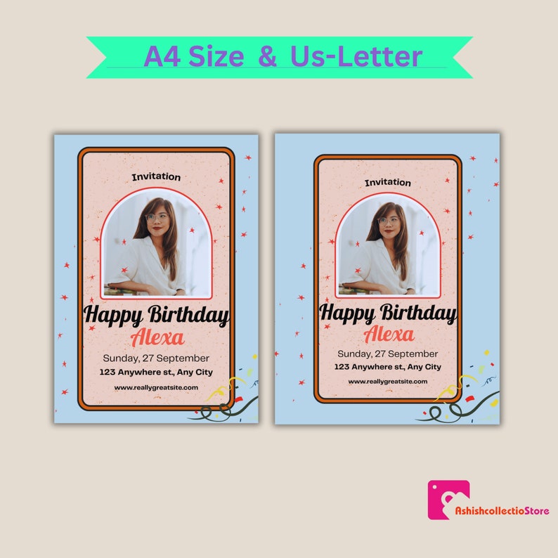 Printable Birthday Card, Instant Download, Canva Editable Cards ...