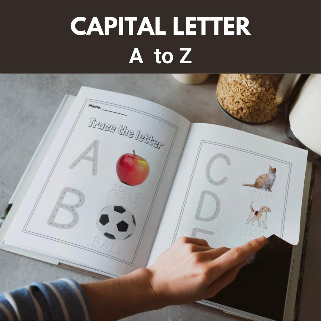 Trace the Words Worksheet Kids Alphabet Tracing Pages Fun Learning ...