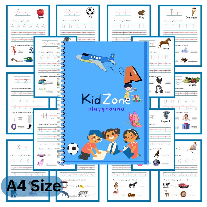 ABC Phonics Tracing Cards | 26 Printable Worksheets for Preschool, Pre ...