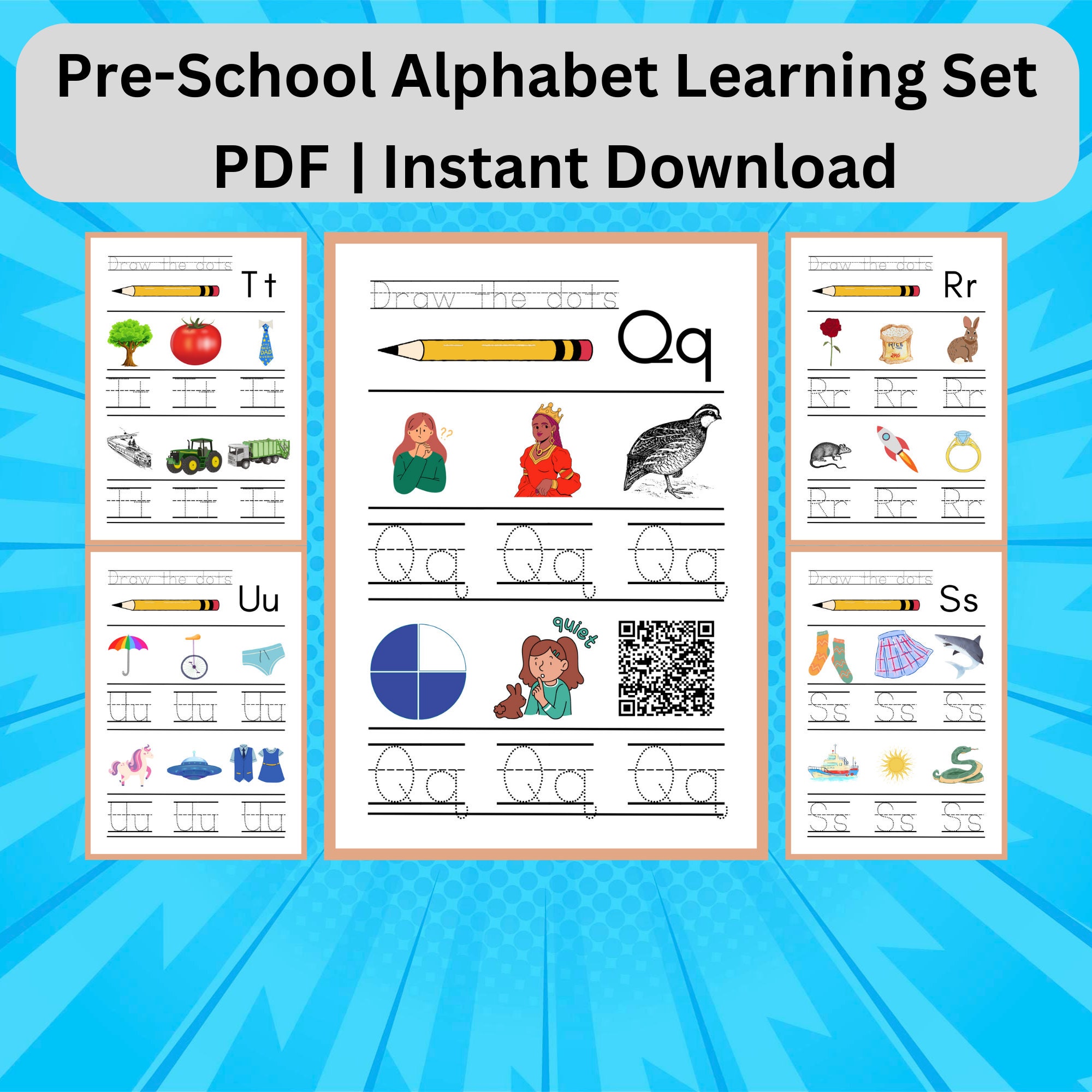 ABC Trace and Write | 26 Alphabet Worksheets | Handwriting Practice ...