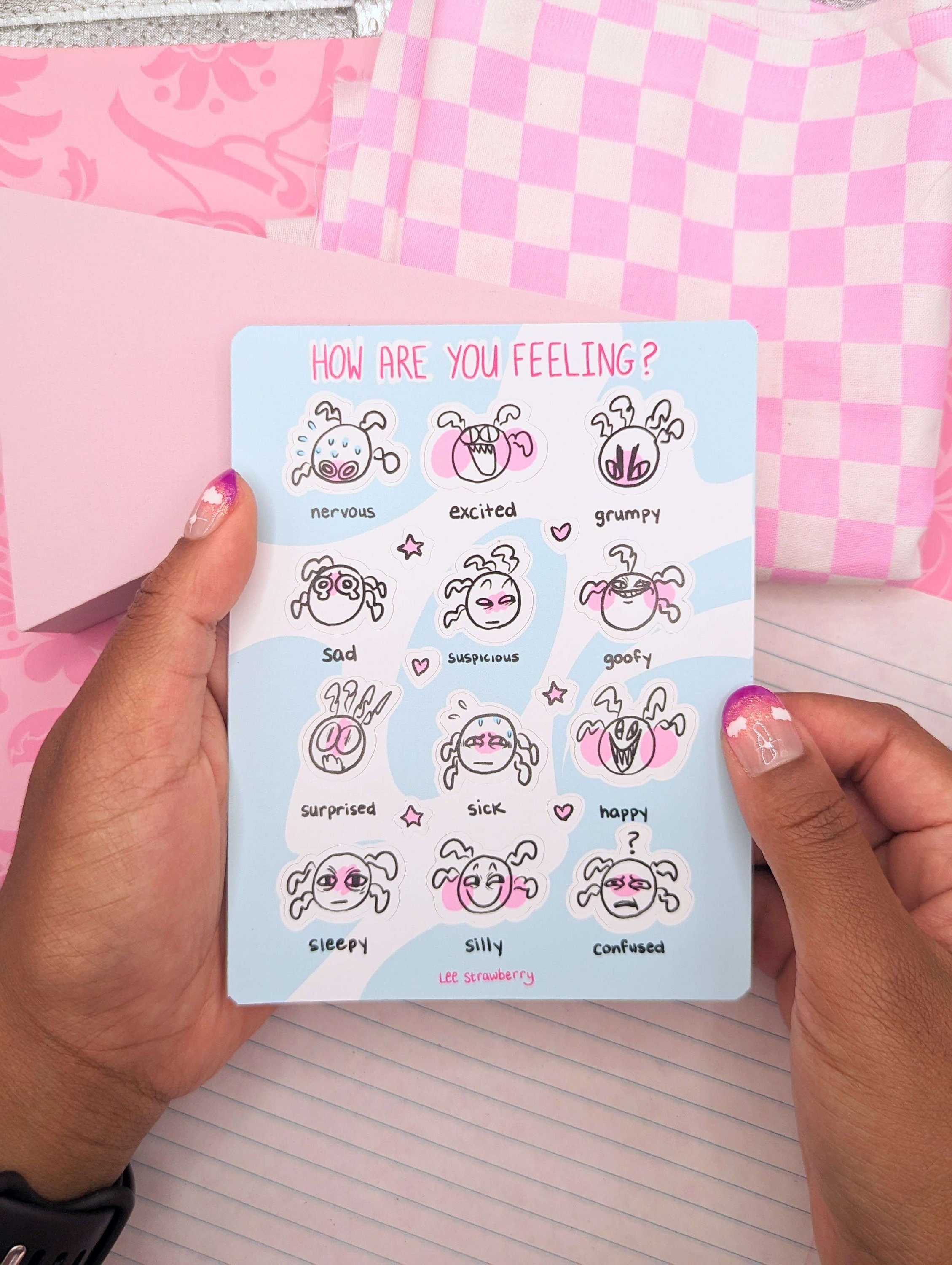 How Are You Feeling - Mood Tracker Sticker Sheet - Great for Daily ...