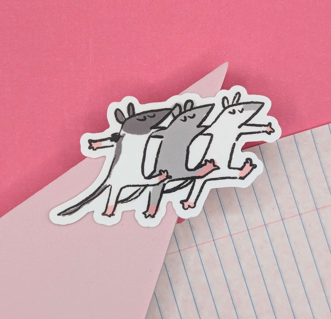 Rats! Dancing Rodent Trio Sticker - Silly Friendship or Friend Group ...