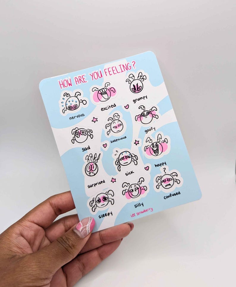 How Are You Feeling - Mood Tracker Sticker Sheet - Great for Daily ...