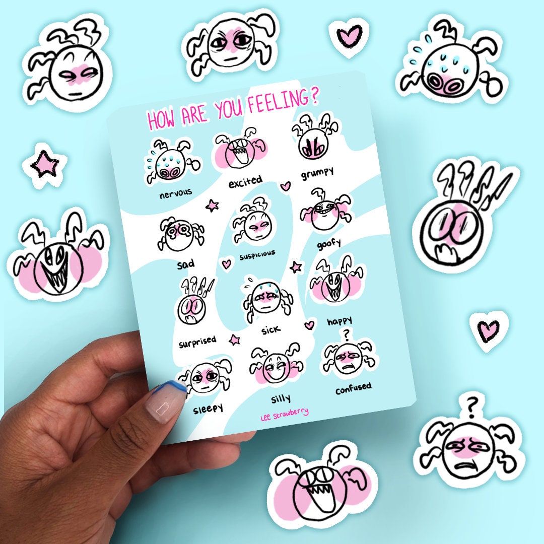 How Are You Feeling - Mood Tracker Sticker Sheet - Great for Daily ...