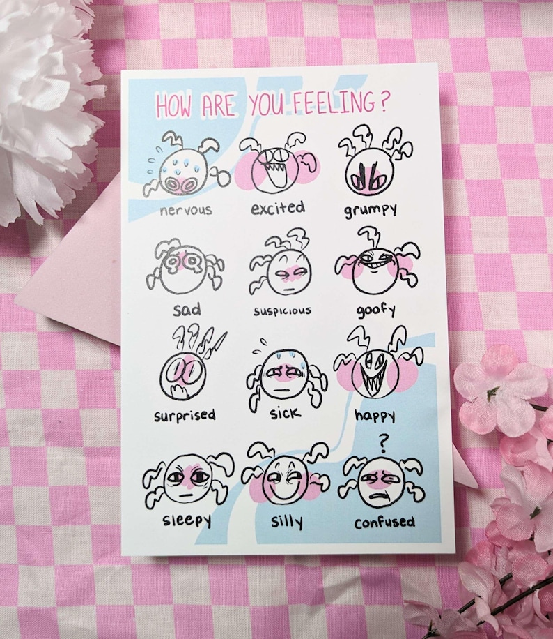 How Are You Feeling? Mini Print Mood Meter - Feelings & Emotions Chart ...