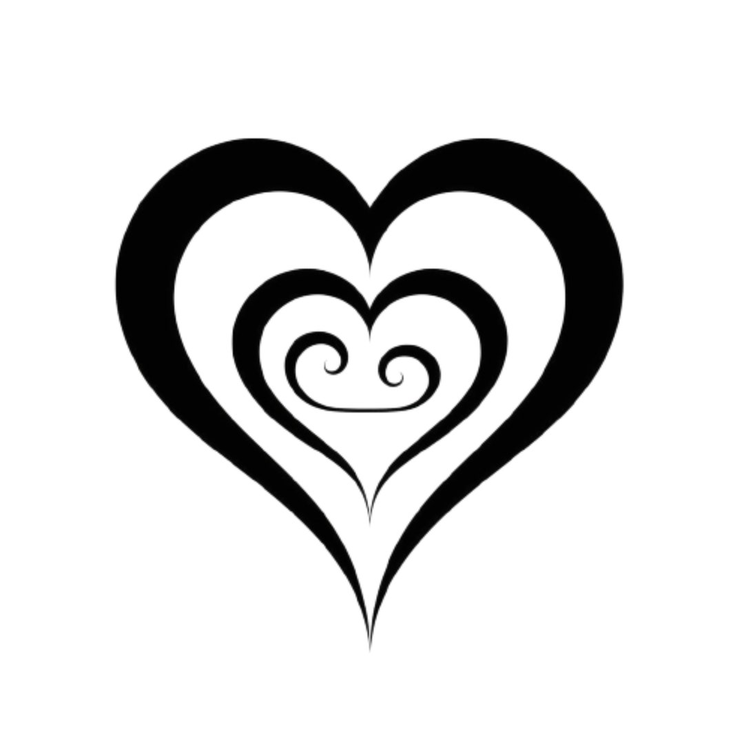 Open Heart SVG Digital Open Heart Printable Open Heart Design - Etsy