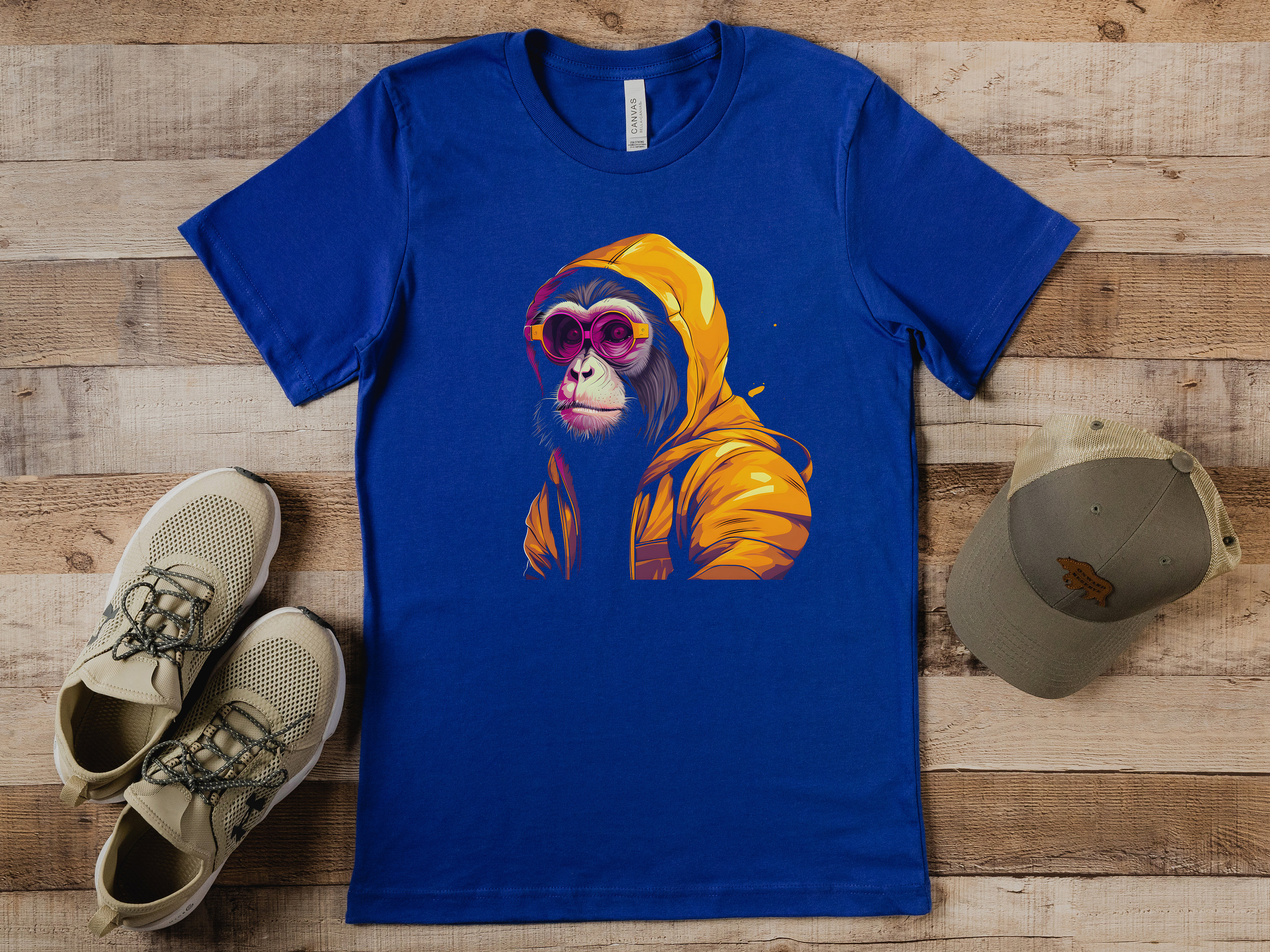 Monkey Shirt Hipster Monkey T-shirt Monkey Lover Gift Capuchin Funny ...