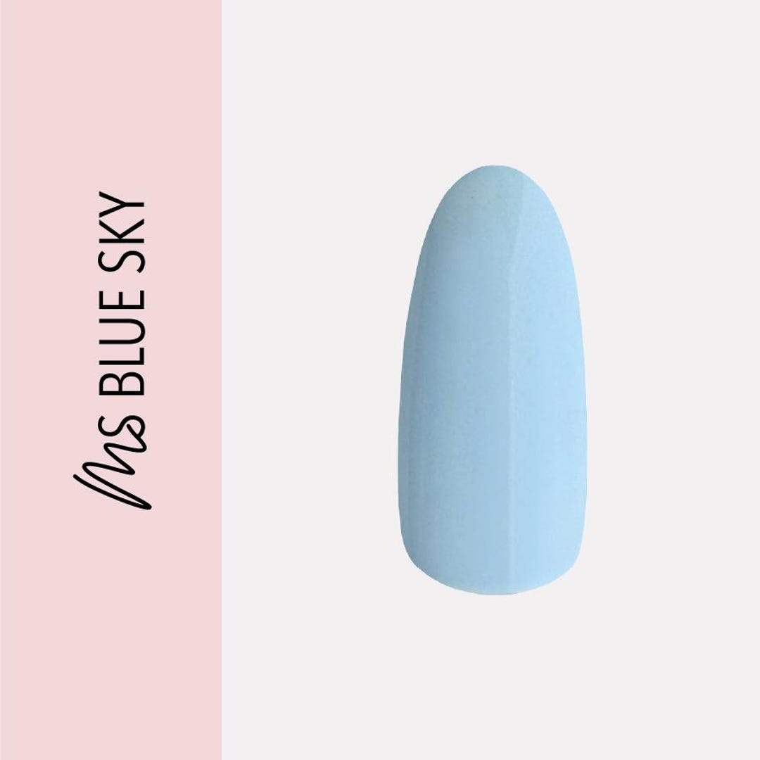 Ms. Blue Sky | Handmade Luxury Custom Press on Nail Set - Etsy