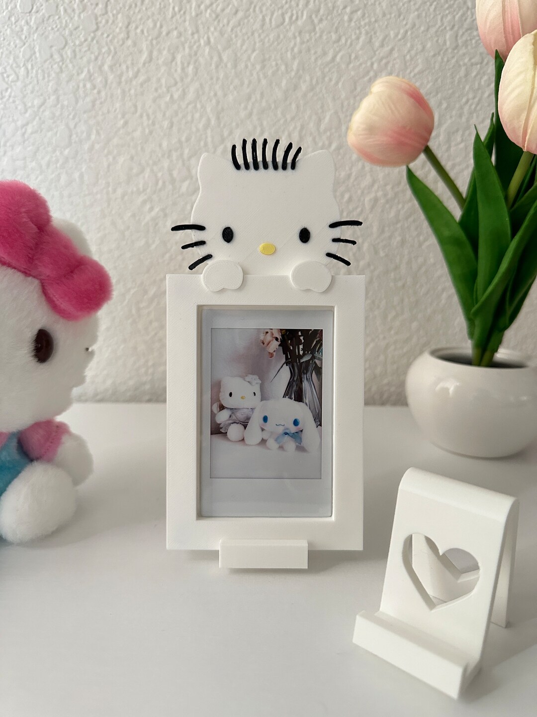 Cute Kawaii Character Boy Kitty Polaroid Frame | Magnetic Instax Mini ...
