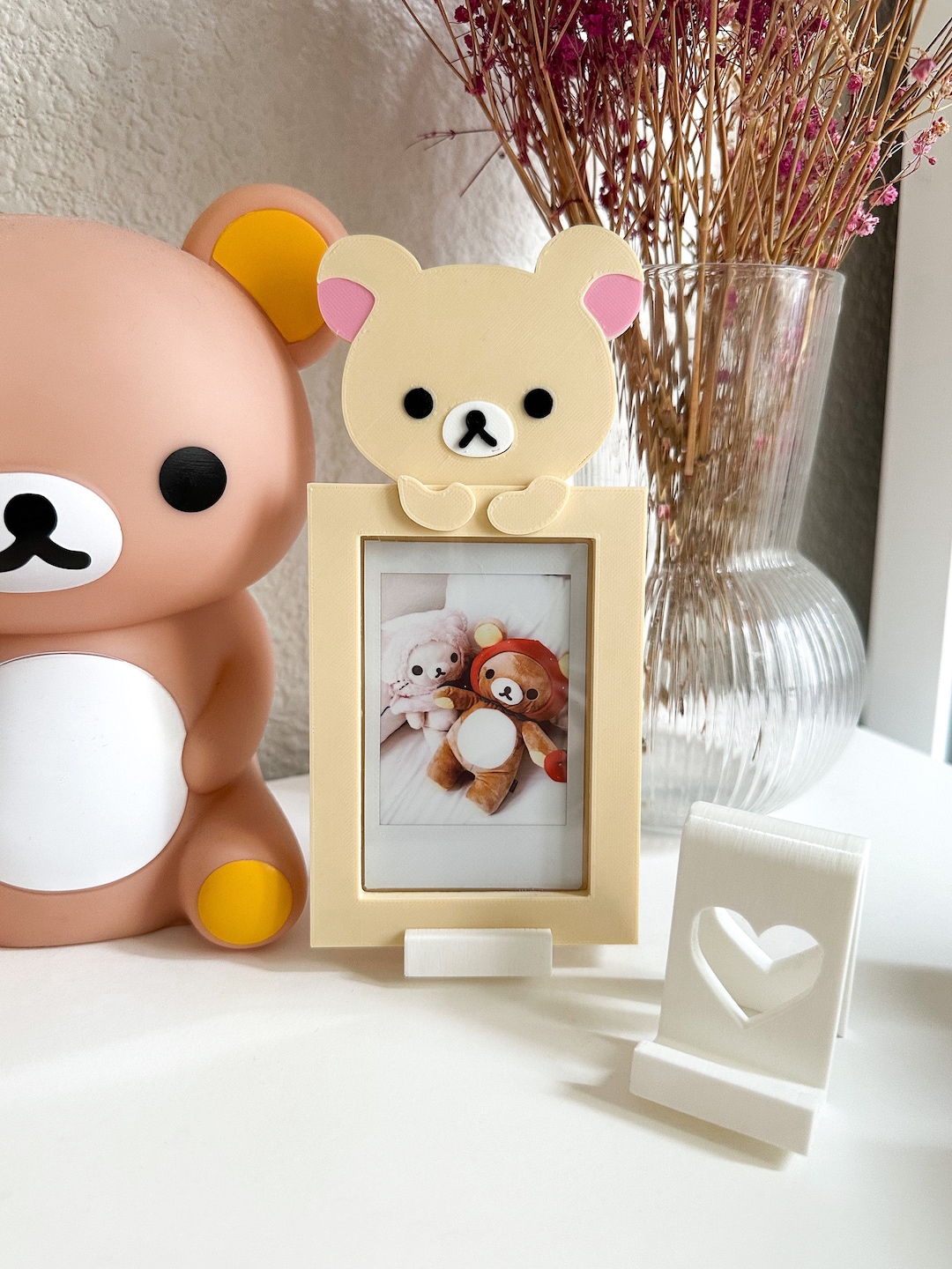 Cute Kawaii Character Bear Polaroid Frame | Magnetic Instax Mini ...