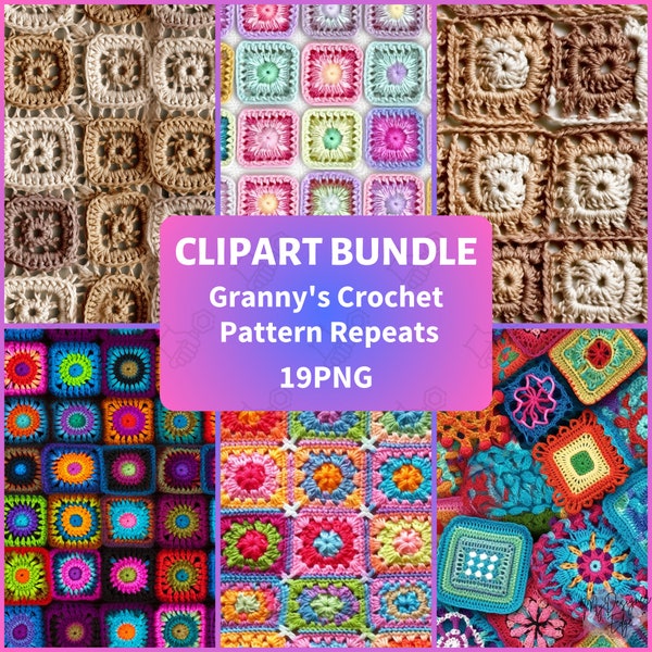 Crochet Seamless Patterns - Etsy