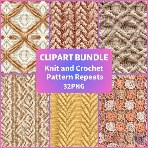 Crochet Seamless Patterns - Etsy