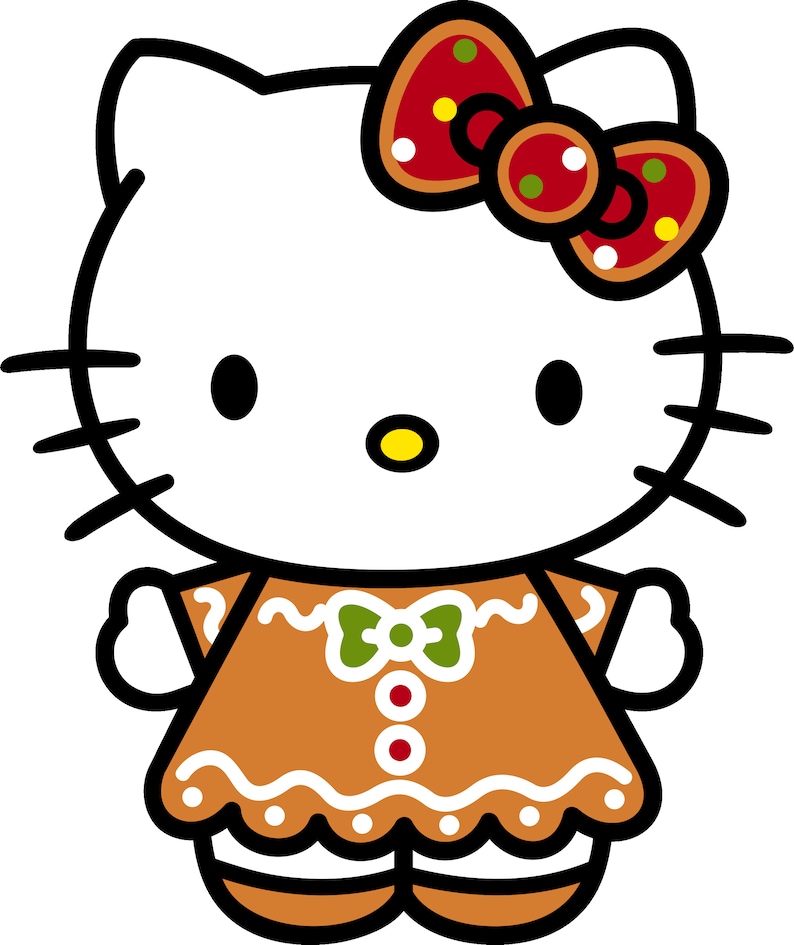 Gingerbread Hello Kitty 1-102362 - Etsy