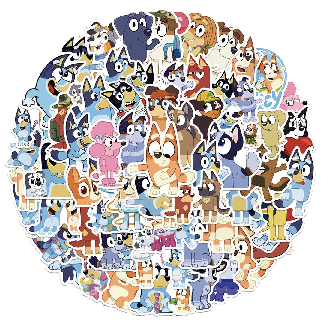 50pcs Bluey Sticker Set Random Picks No Repeats - Etsy