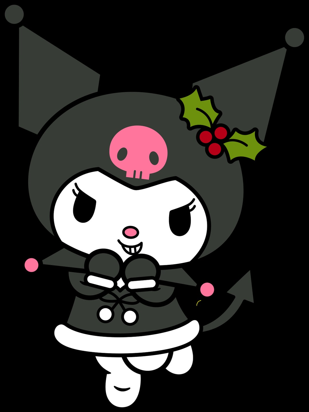 Kuromi Christmas Sticker 1-102364 - Etsy