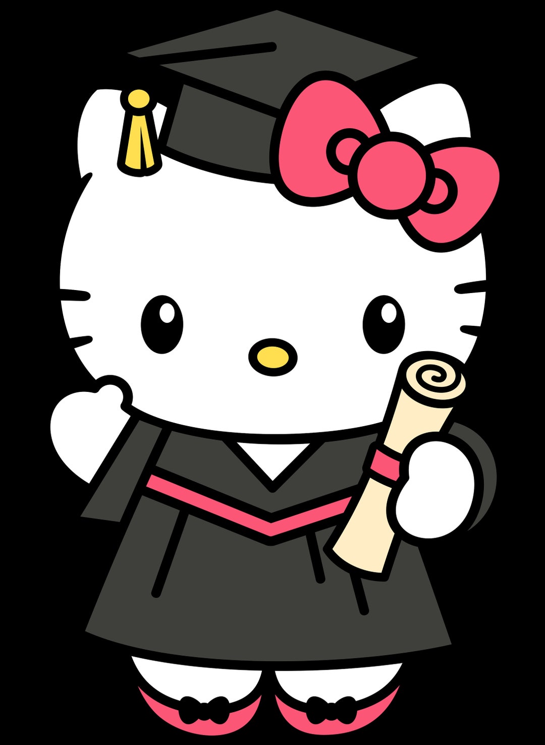 2024 Graduate Hello Kitty Sticker - Etsy