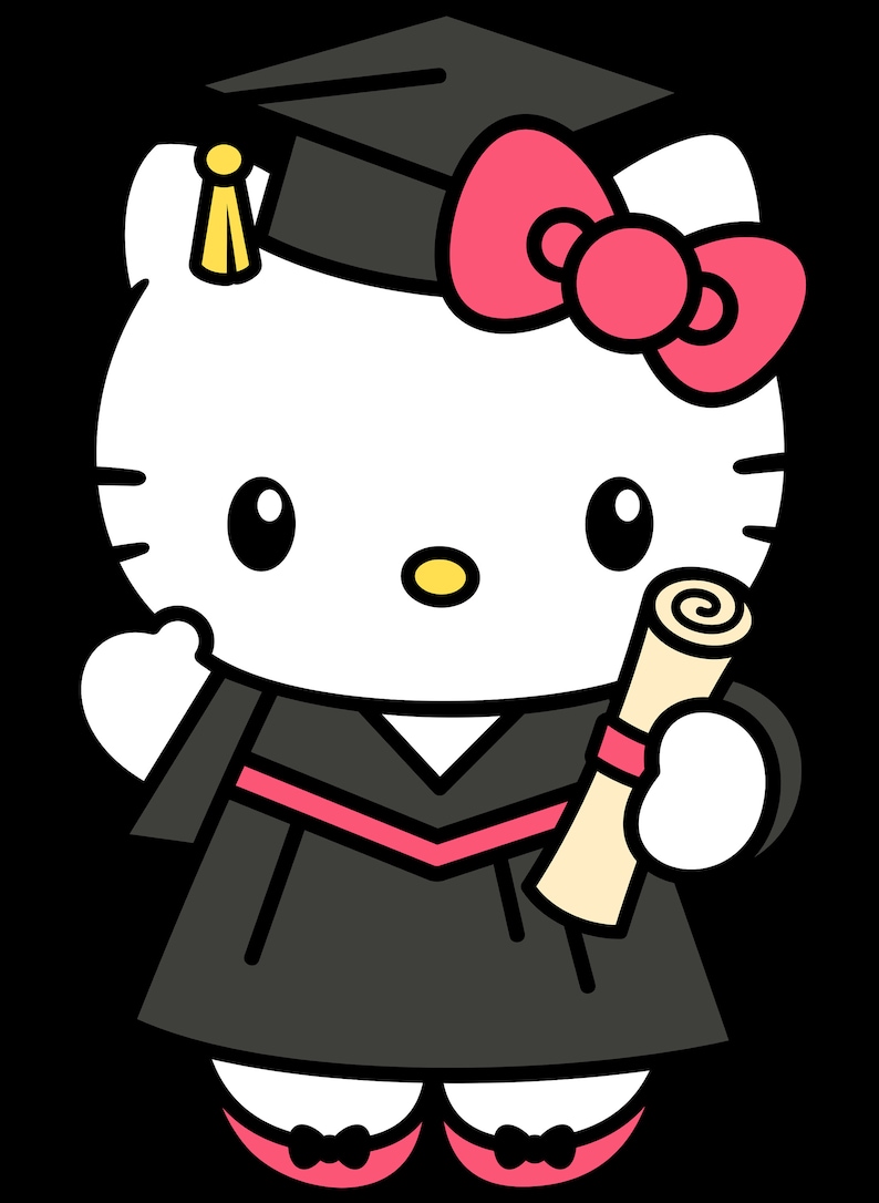 2024 Graduate Hello Kitty Sticker - Etsy