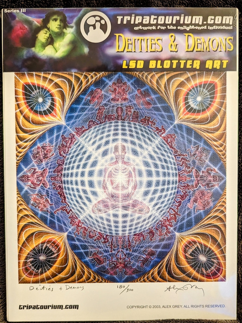 LSD Blotter 'deities & Demons' by Alex Grey, Signed, Numbered, and ...