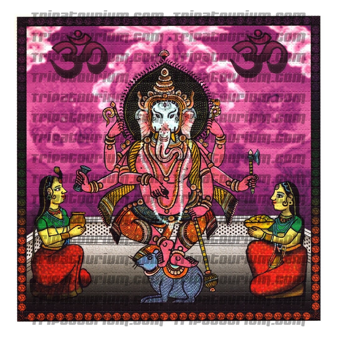 LSD Blotter 'ganesh' by Rev. Samuel, Signed & Numbered, Opiates for the ...