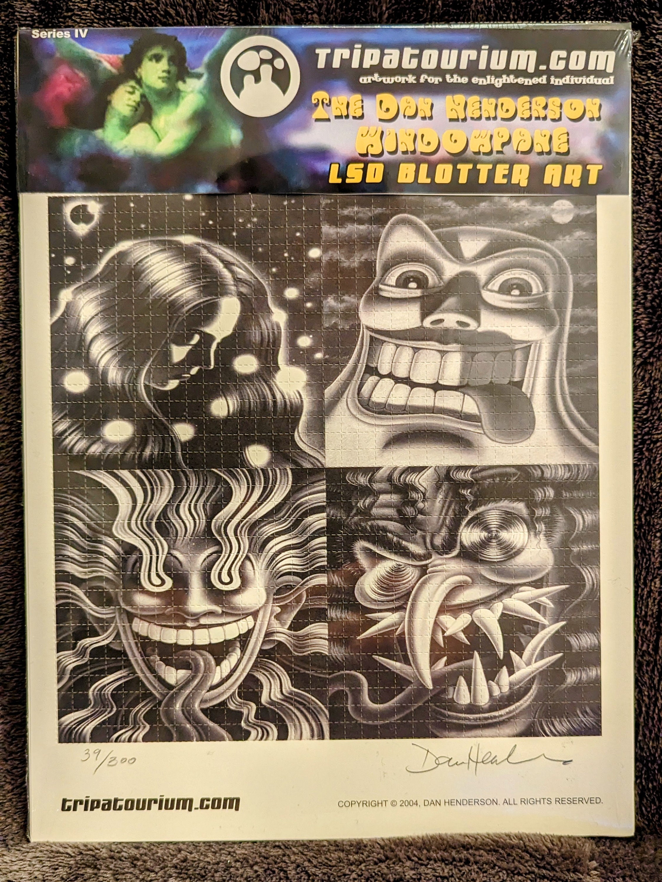 LSD Blotter Art 'the Dan Henderson Windowpane' by Dan Henderson ...