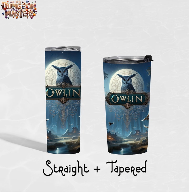 Owlin Race - Dnd Dungeons and Dragons - 20oz Tumbler Sublimation Design ...