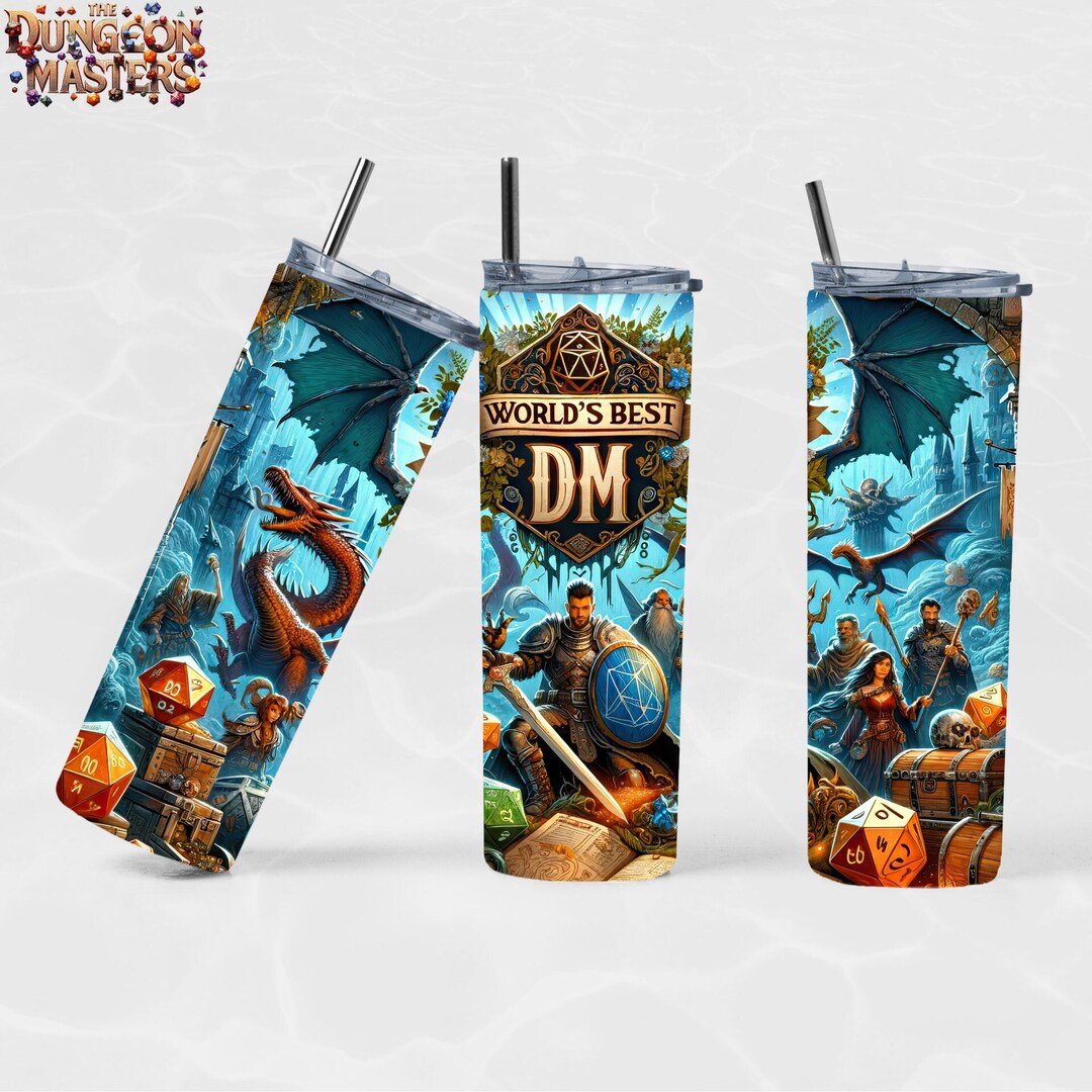 World's Best DM - Dungeon Master - Dungeons and Dragons - 20oz Tumbler ...