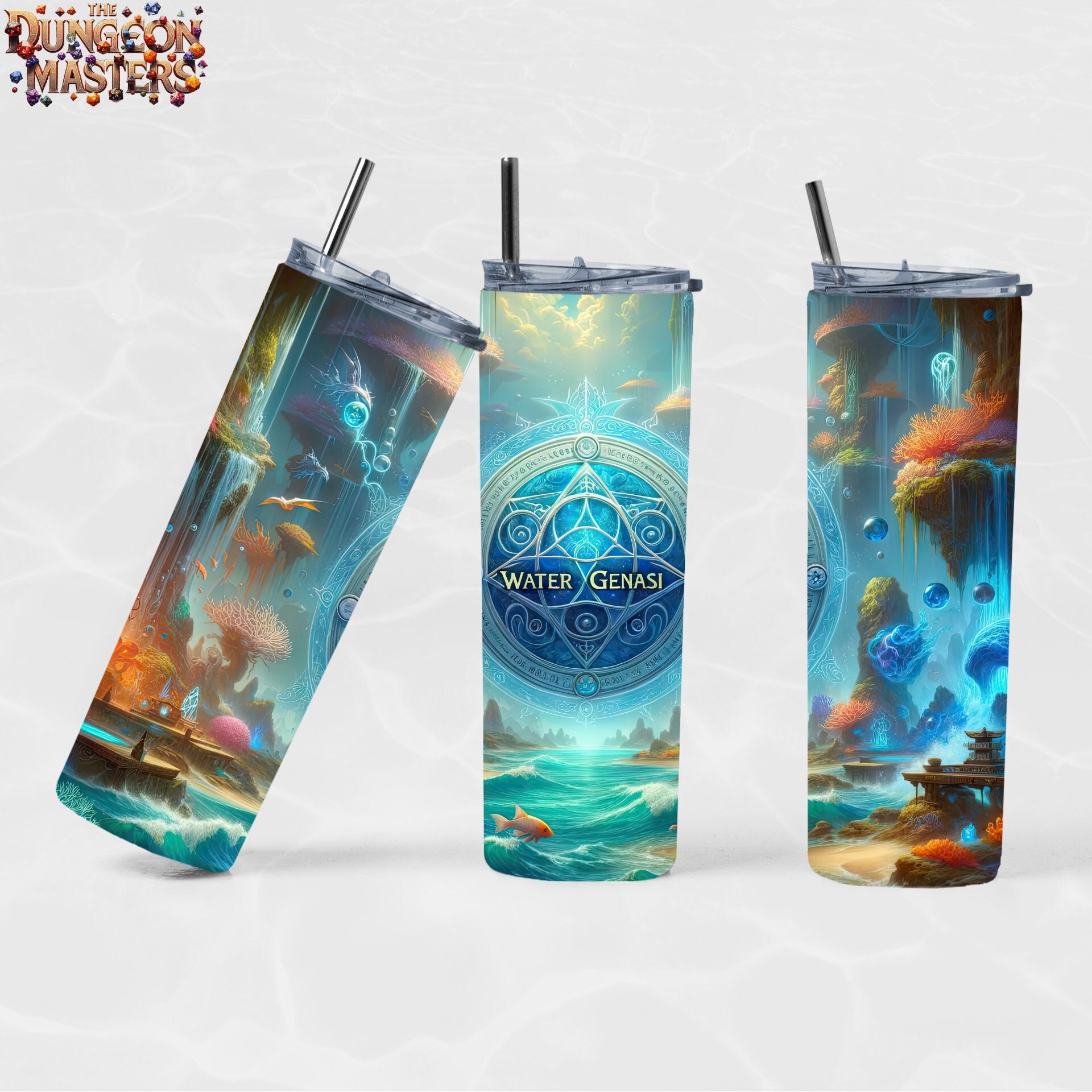 Water Genasi Race - Dnd Dungeons and Dragons - 20oz Tumbler Sublimation ...