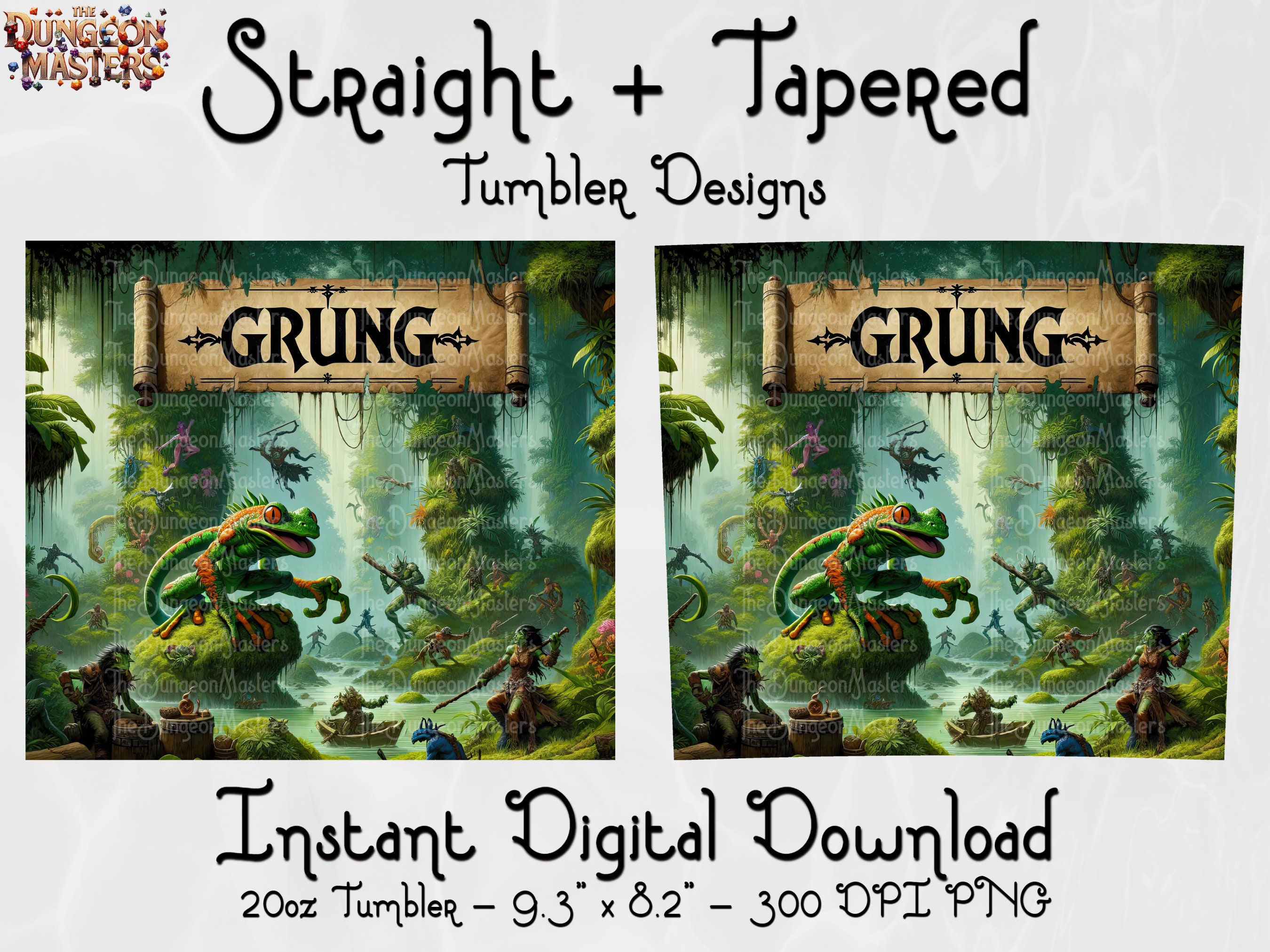 Grung Race - Dnd Dungeons and Dragons - 20oz Tumbler Sublimation Design ...