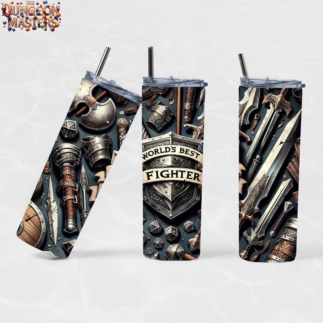 World's Best Fighter - Dnd Dungeons and Dragons - 20oz Tumbler ...
