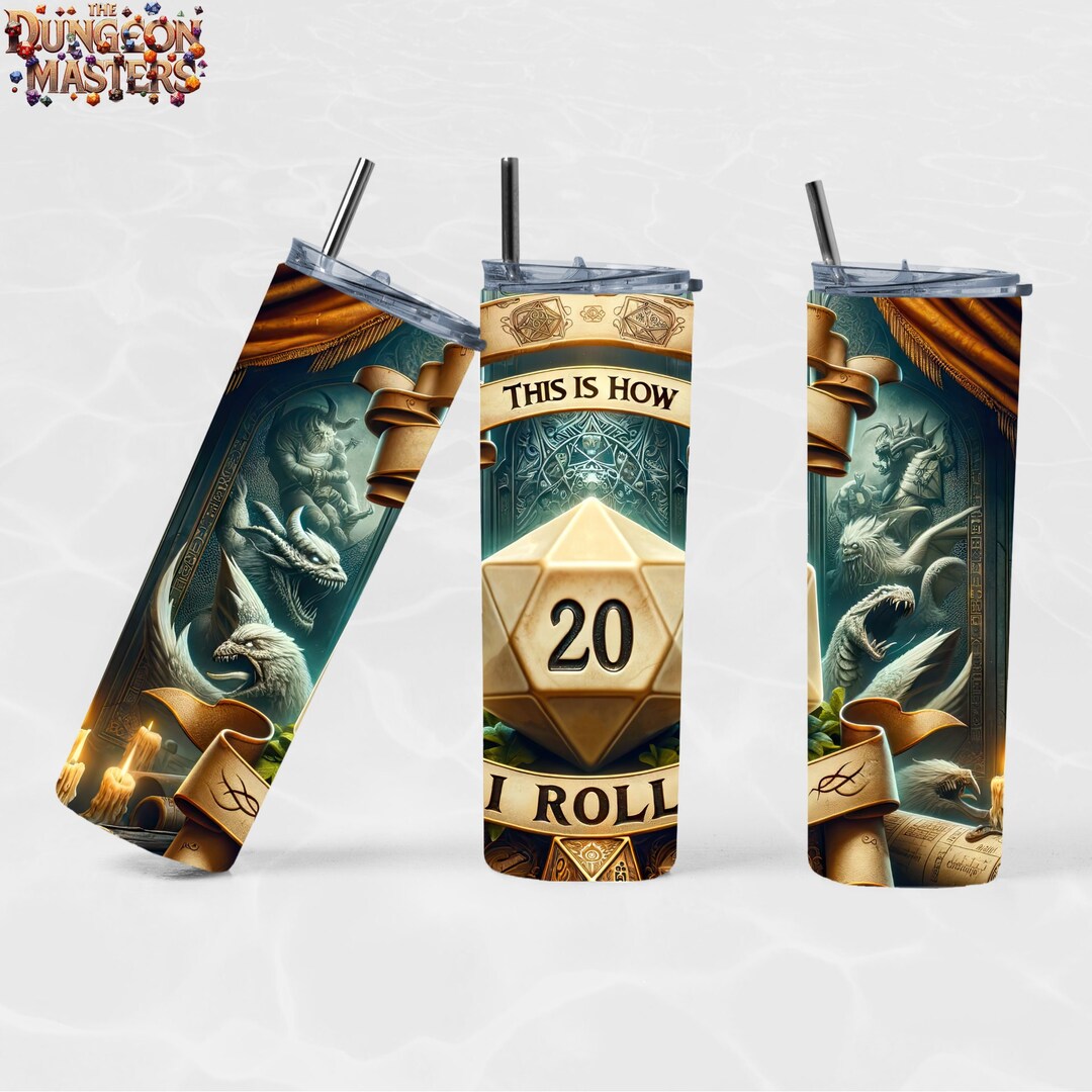 This is How I Roll - Dnd Dungeons and Dragons - 20oz Tumbler ...